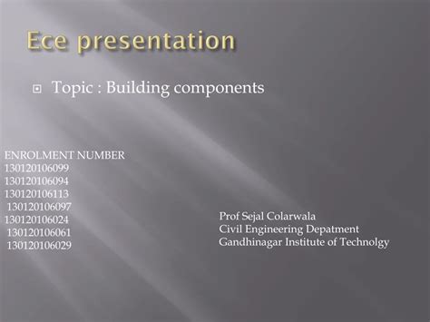 Ppt Ece Presentation Powerpoint Presentation Free Download Id8962920