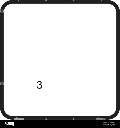 Keycap Digit Three Icon Vector Image Suitable For Mobile Apps Web Apps And Print Media Stock