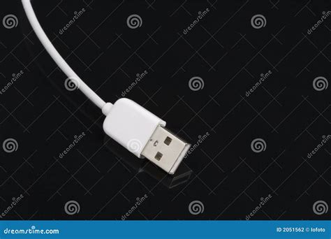 USB Cord Stock Photo Image Of Black Single Studio Wire 2051562