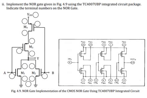 nor gate internal circuit circuit diagram