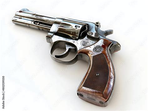 Pistol Isolated White Background A Personal Weapon For Agile Self