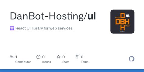 Github Danbot Hosting Ui React Ui Library For Web Services