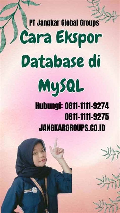 Cara Ekspor Database Di Mysql Jangkar Global Groups