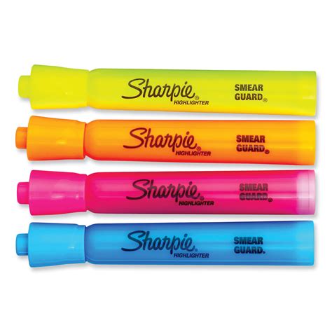Sharpie® Tank Style Highlighters Assorted Ink Colors Chisel Tip