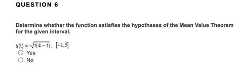 Solved Determine Whether The Function Satisfies The