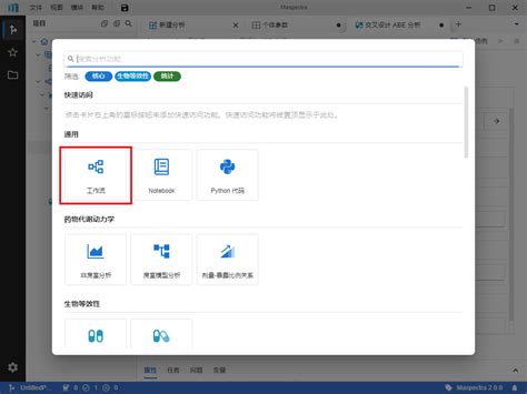 5 工作流界面操作 — Maspectra 用户文档