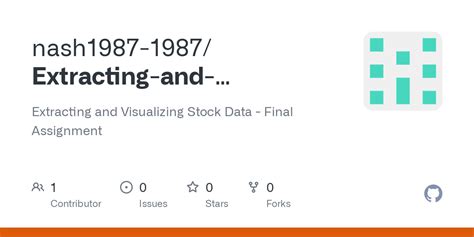 github nash1987 1987 extracting and visualizing stock data final extracting and visualizing