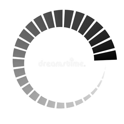 Progress Steps Phases Indicator Preloader Buffer Shape Stock Vector Illustration Of
