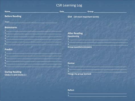 PPT CSR Collaborative Strategic Reading PowerPoint Presentation Free Download ID