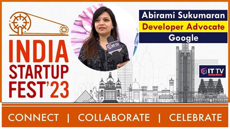 India Startup Festival 2023 Abirami Sukumaran Developer Advocate