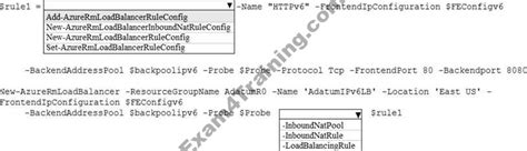 How Should You Complete The Azure Powershell Script Exam4training
