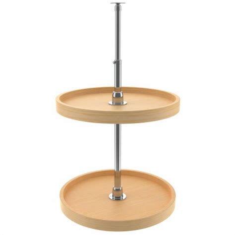 Rev A Shelf 4WLS072 18 52 18 Inch Wooden Full Circle 2 Shelf Lazy Susan Maple 1 Piece King