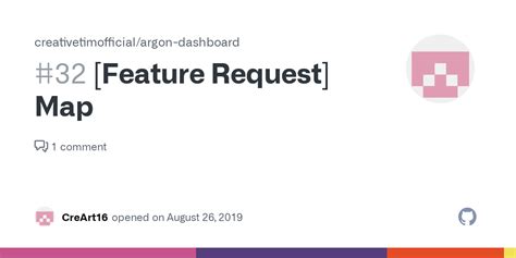 Feature Request Map · Issue 32 · Creativetimofficialargon Dashboard