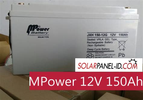 Jual Baterai Solarcell Mpower Vrla V Ah Solar Panel Id