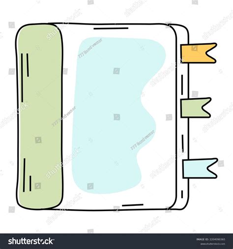 Notebook Doodle Style Sketch Stikers Vector Stock Vector Royalty Free Shutterstock