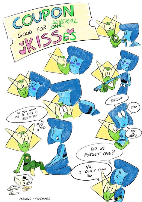 No Face Is God Lapidot Week Day Different Types Of Kisses Steven Universe Lapidot