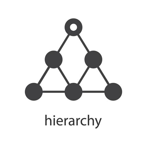 Icône De Glyphe De Hiérarchie Symbole De Silhouette Concept De