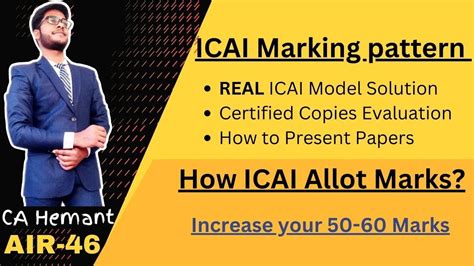 ICAI Real Marking Pattern Get Exemption In All The Papers CA Exam Hacks YouTube