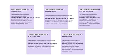 Overflow Wrap In A Flex Container Dev Community