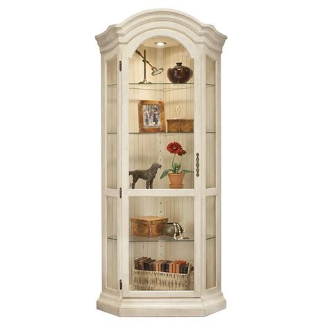 Shop Philip Reinisch Company Colortime Sandshell White Corner Curio Cabinet At