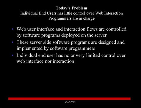 End User Controlled Web Interaction Flow Using Service