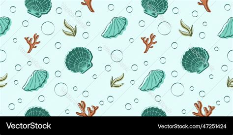 Shell Pattern Royalty Free Vector Image Vectorstock