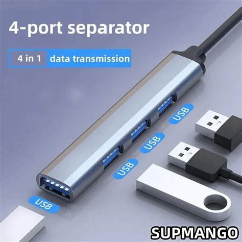 4 Port Usb 3 0 Tip C Hub Geni Letici Splitter Y Ksek H Zl Adapt Png