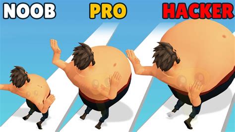 NOOB Vs PRO Vs HACKER In Belly Rush YouTube