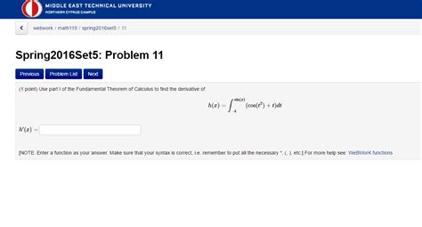 Solved Use Part I Of The Fundamental Theorem Of Calculus To Chegg