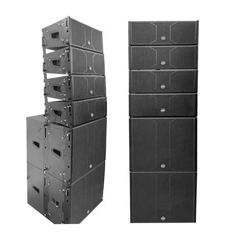 Double 8 Inch Line Array Mini Pa Systemline Array Passive Speaker