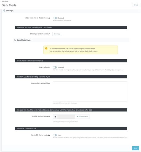 Prestashop Dark Mode For Backoffice And Frontoffice