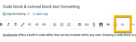 Code Block And Colored Block Text Formatting Amplenote