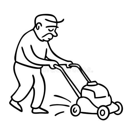 Lawn Care Drawing 400 Lawn Mowing Drawing Stock Illustrations