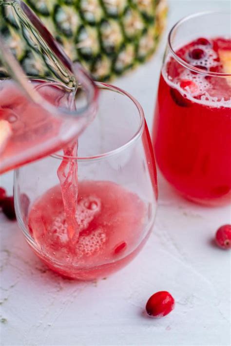 Alcoholic Drinks Best Sparkling Cranberry Party Punch Recipe Easy