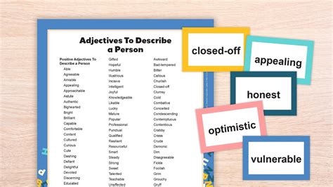 400 Eloquent Adjectives To Describe A Person And Strengthen Writing