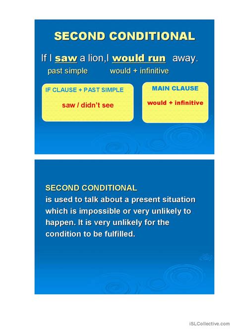 The Second Conditional Explanation English Esl Worksheets Pdf And Doc