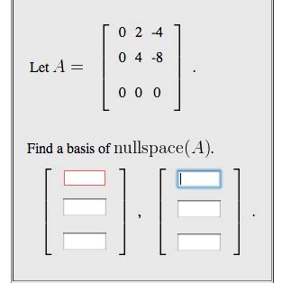 Solved Let A Find A Basis Of Nullspace A Chegg Com