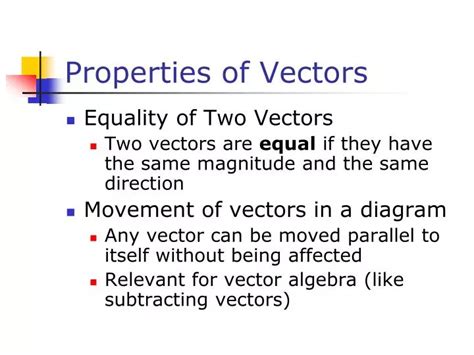PPT Properties Of Vectors PowerPoint Presentation Free Download ID