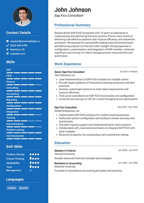 14 Sap Project Manager Resume Examples And Templates For 2025 Top Tips Resumedesign Ai