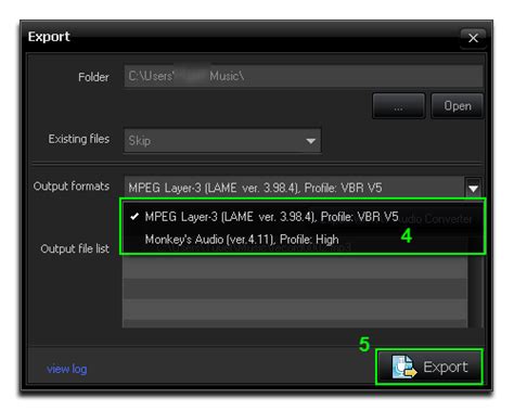 AV Audio Sound Recorder How To Export Recording To Different Audio File Formats Audio4fun