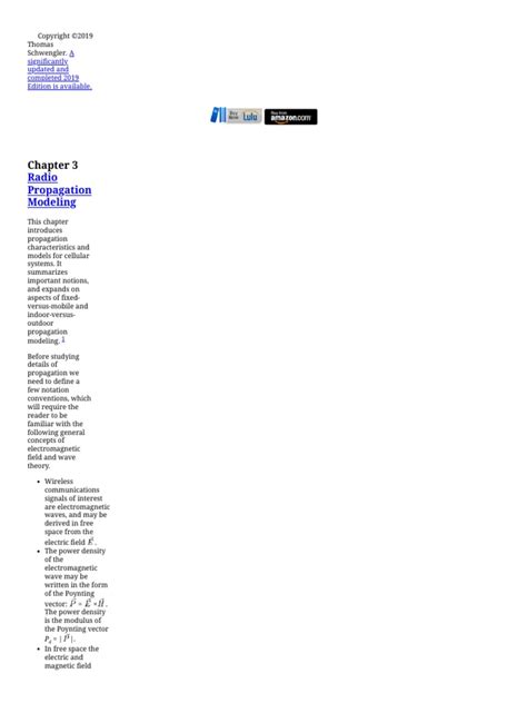 3 Radio Propagation Modeling Pdf Mimo Antenna Radio