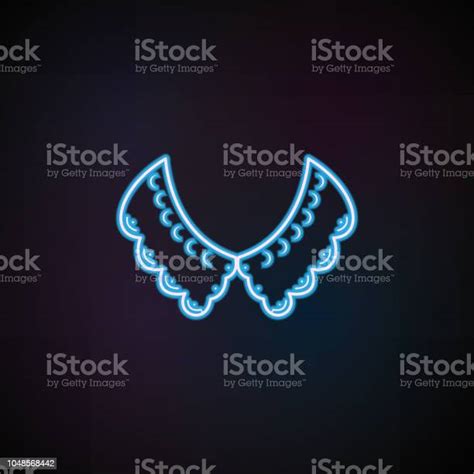 네온 스타일에서 칼라 아이콘입니다 여성 액세서리 컬렉션 아이콘 중 하나는 Ui Ux에 대 한 사용할 수 있습니다 0명에 대한 스톡 벡터 아트 및 기타 이미지 Istock