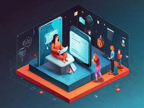 Isometric Personal Data Protection Premium Ai Generated Image