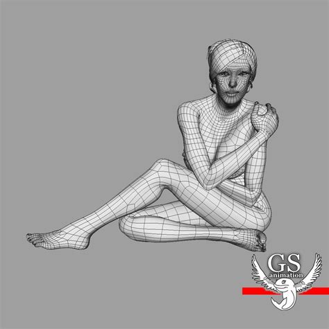 Sexy Female Clair 3d Obj