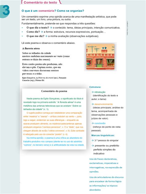 Ficha 1 Como Fazer Um Comentário Pdf