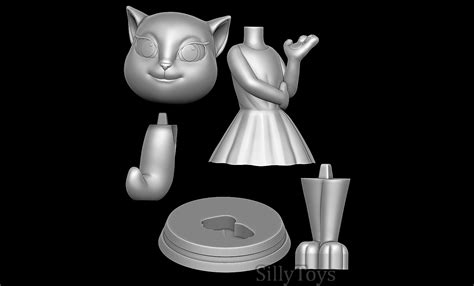 🐱 Angela My Talking Angela・ 3d File For ・cults