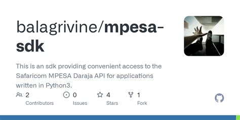 GitHub Balagrivine Mpesa Sdk This Is An Sdk Providing Convenient Access To The Safaricom