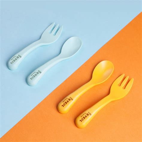 스푼·포크·젓가락 옥수수 자기주도 베이비 셀프 이유식 스푼 포크 세트 어린이집 수저세트 오늘의집 쇼핑