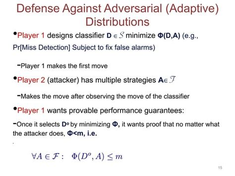 Adversarial Classification Under Differential Privacy Ppt