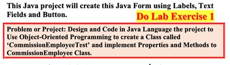 Solved This Java Project Will Create This Java Form Using